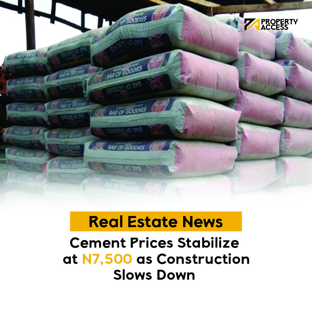 Cement Prices Stabilize at N7,500 as Construction Slows Down - Drekford